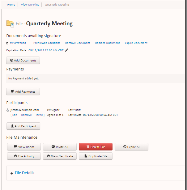 Folder maintenance for Sertifi ePayments
