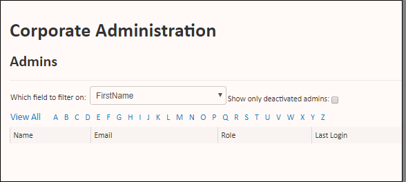 Manage Admins and Users - Super Admin